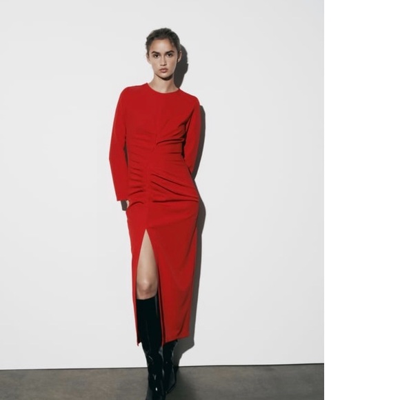 Zara | Dresses | Zara Red Dress No Tag But Never Wore | Poshmark